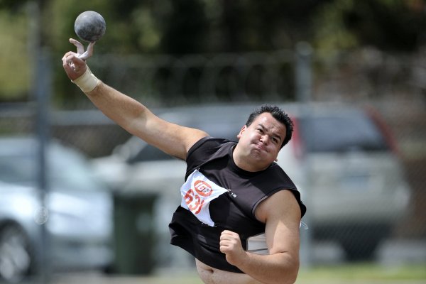 Hodgetts warms up with shot put record | The Examiner | Launceston, TAS
